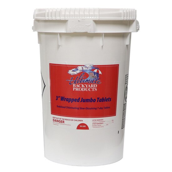 UBP 50 Lb Wrapped Jumbo Chlorine Tabs